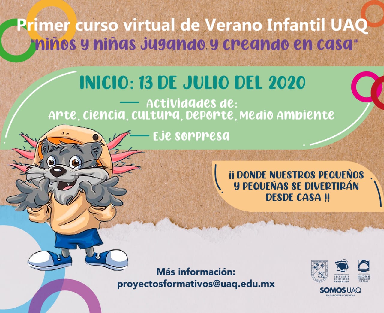 Curso Virtual de Verano Infantil - Dirección de Vinculación Social UAQ